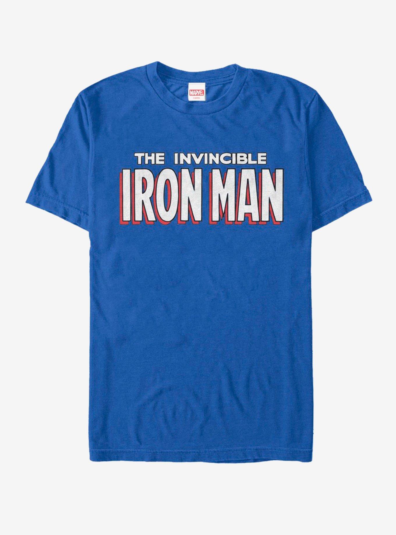 Marvel Iron Man Logo T-Shirt - BLUE | Hot Topic
