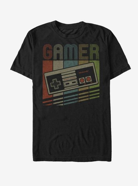 Nintendo Gamer Stack T-Shirt - BLACK | Hot Topic