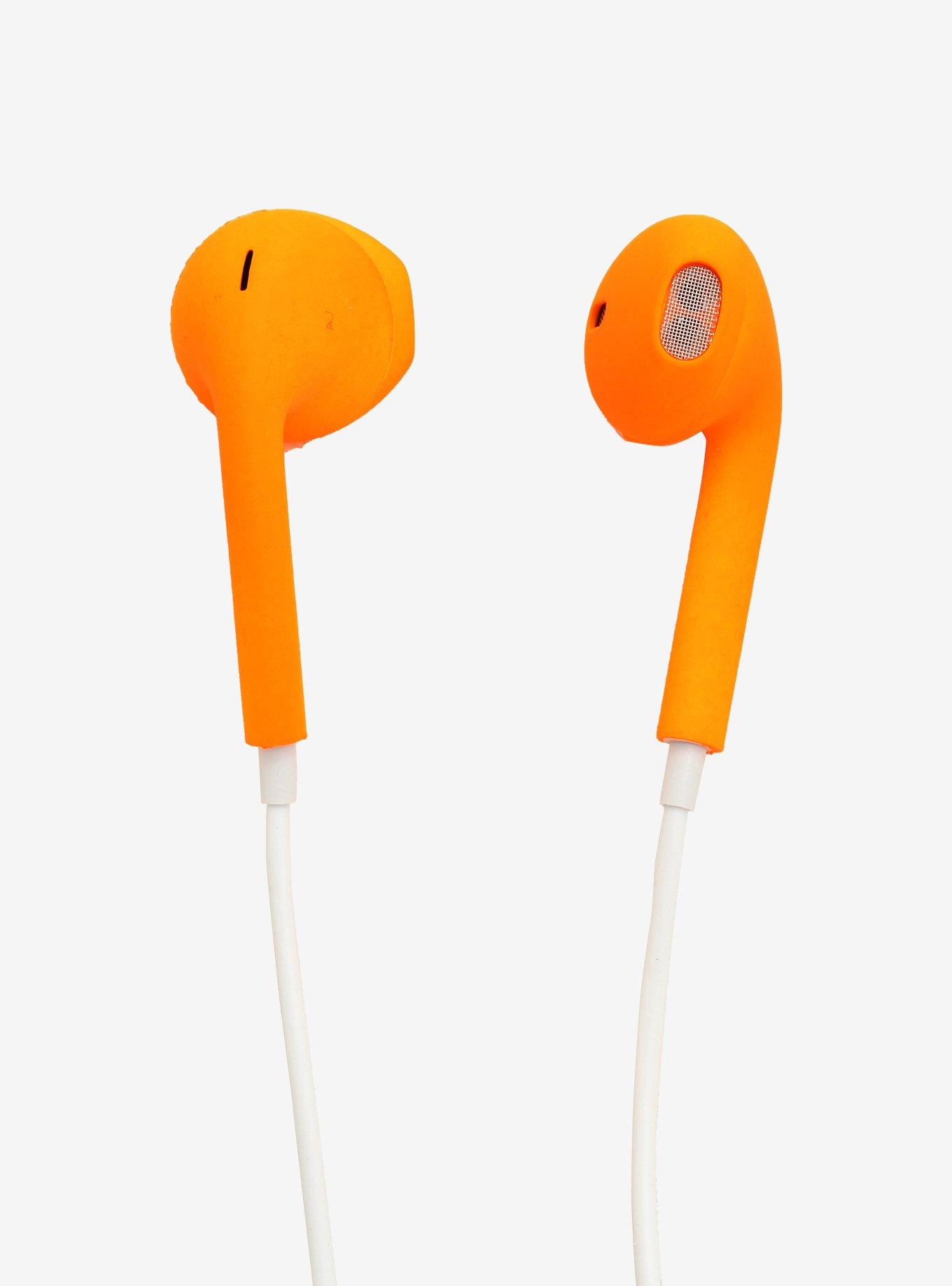 Neon Orange Earbuds | Hot Topic