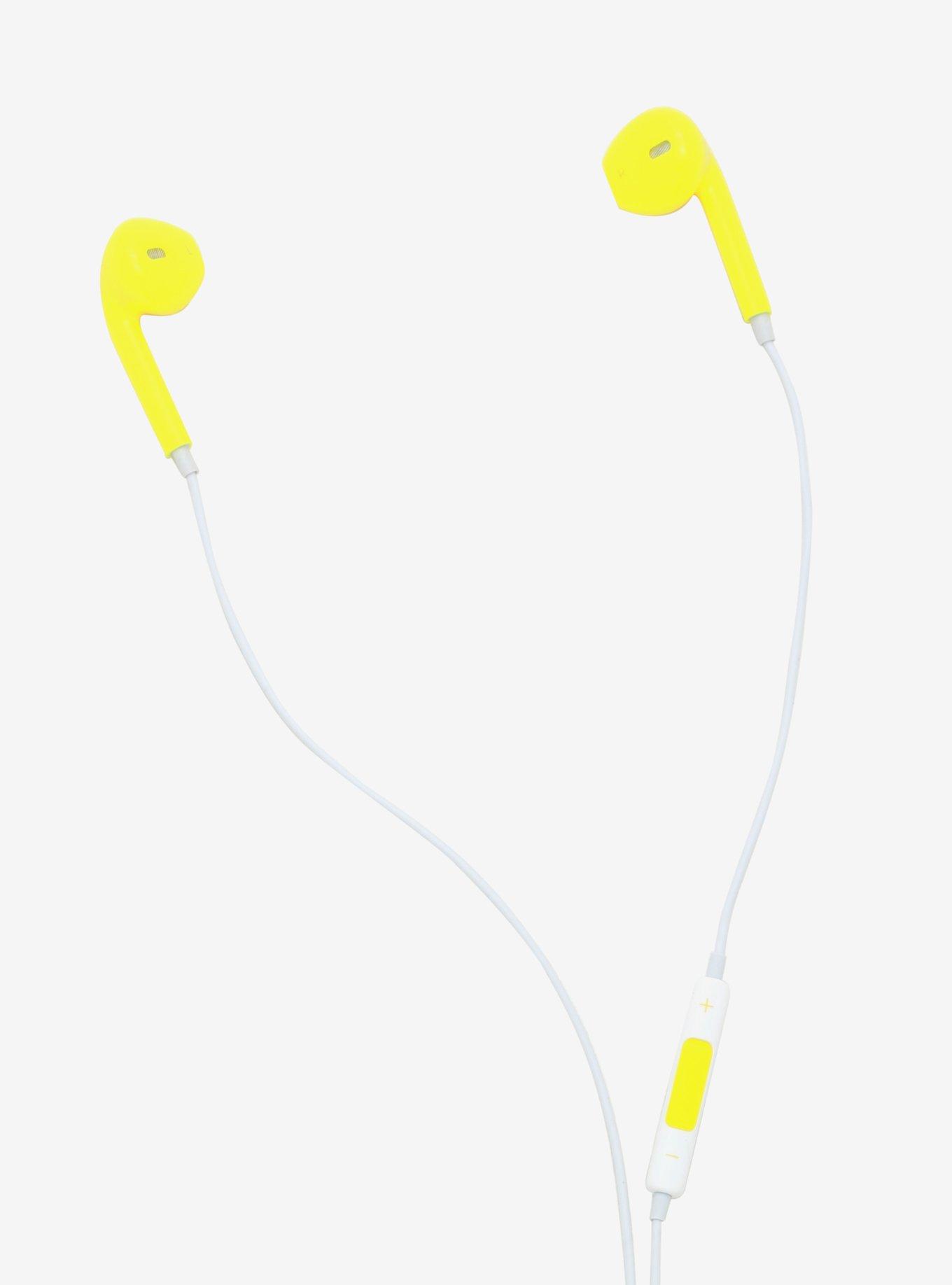 Bright Yellow Earbuds | Hot Topic