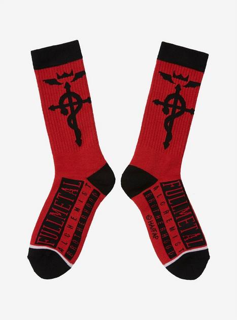 Fullmetal Alchemist: Brotherhood Flamel Symbol Socks | Hot Topic