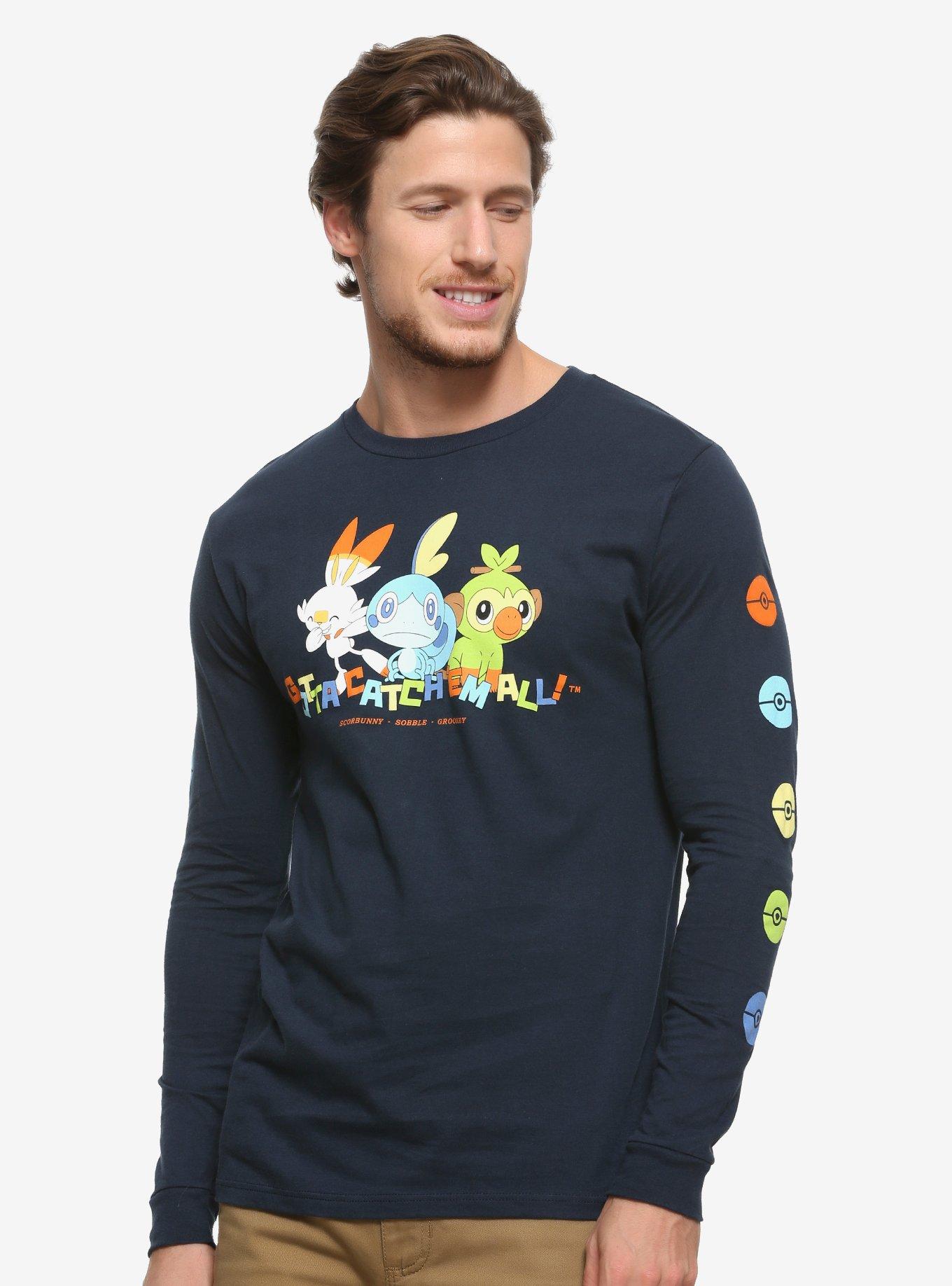 Pokemon Three New Starter Pokemon Long Sleeve T-Shirt - BoxLunch ...