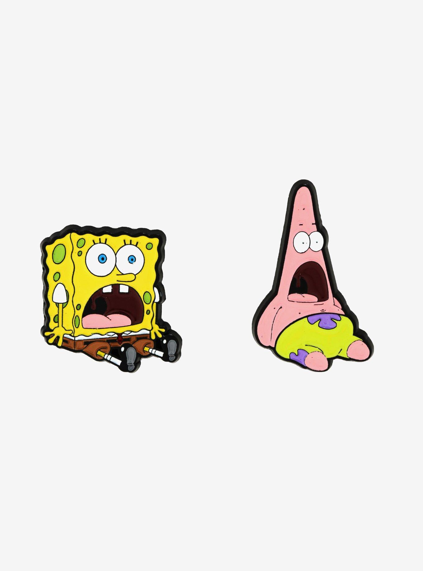 SpongeBob SquarePants Surprised Patrick & SpongeBob Enamel Pin Set ...