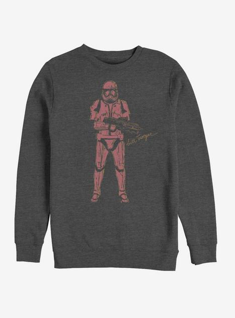 Star Wars Episode IX Rise of Skywalker Red Trooper Sweatshirt - BLACK ...