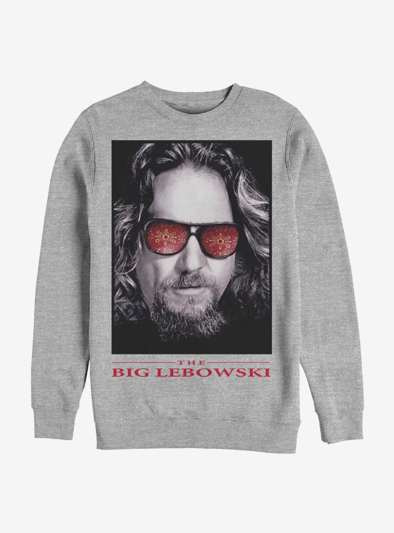 The Big Lebowski Big Face Poster Sweatshirt - GREY | BoxLunch