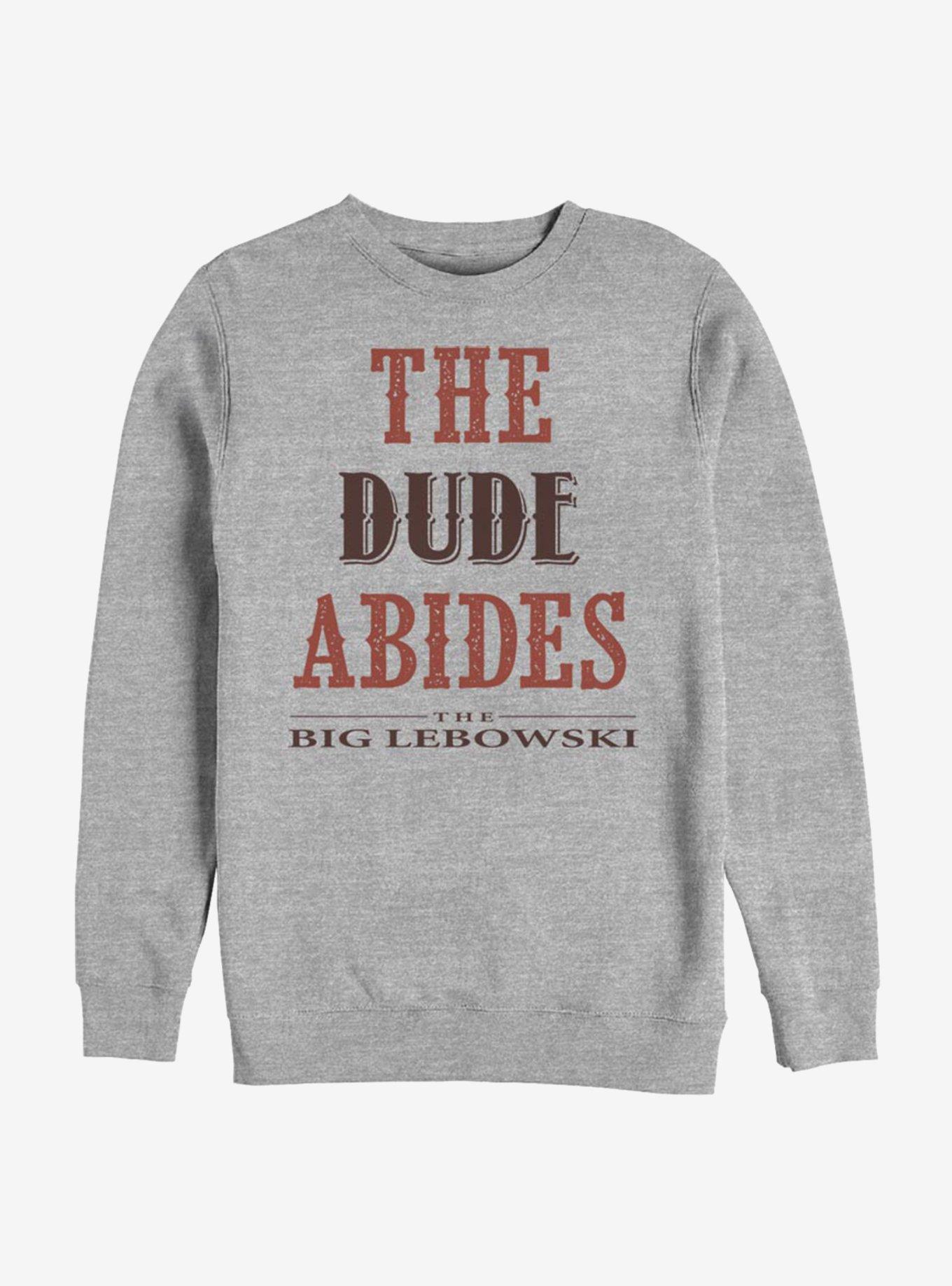 The Big Lebowski Dude Abides Sweatshirt - GREY | BoxLunch