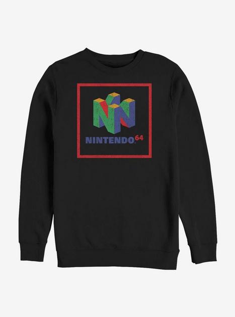 Nintendo 64 Logo Element Sweatshirt - BLACK | BoxLunch
