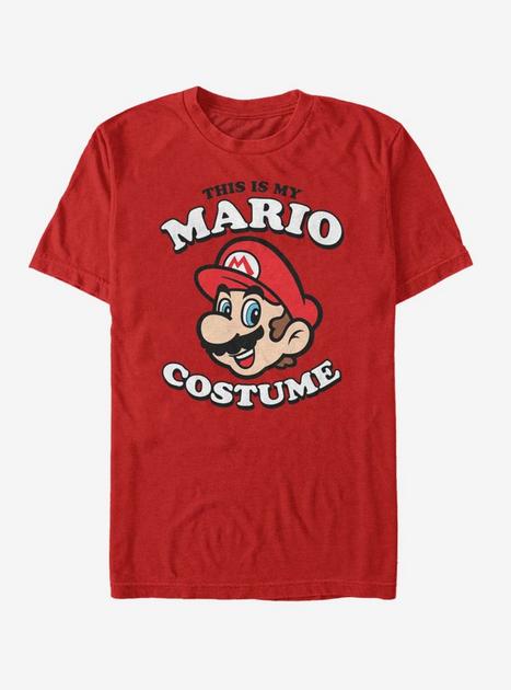 Nintendo Mario Costume T-Shirt - RED | Hot Topic