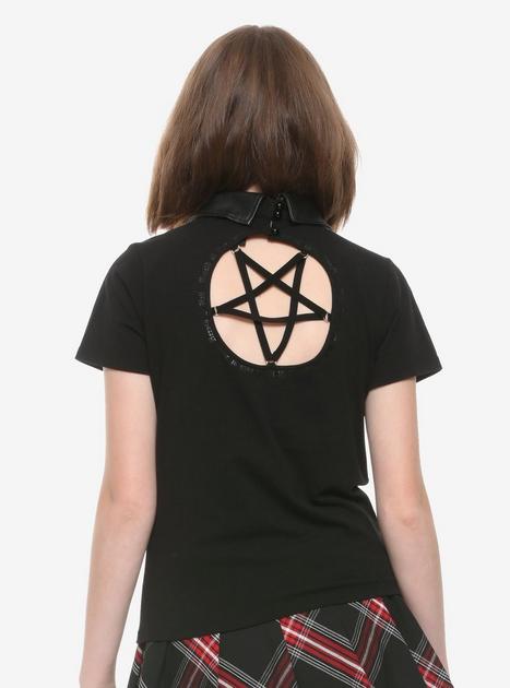 Chilling Adventures Of Sabrina Herald Of Hell Girls Collared Top | Hot ...
