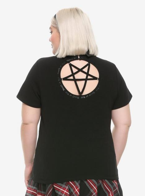 Chilling Adventures Of Sabrina Herald Of Hell Girls Collared Top Plus ...