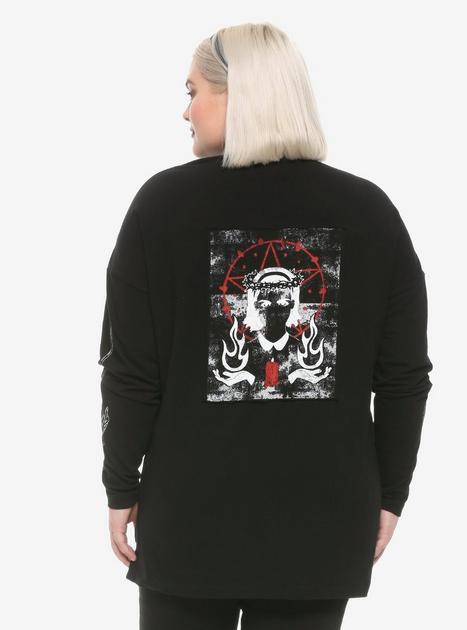 Chilling Adventures Of Sabrina Herald Of Hell Half-Zipper Girls Long ...