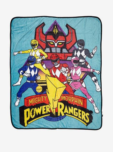 Mighty Morphin Power Rangers Group Throw Blanket | Hot Topic