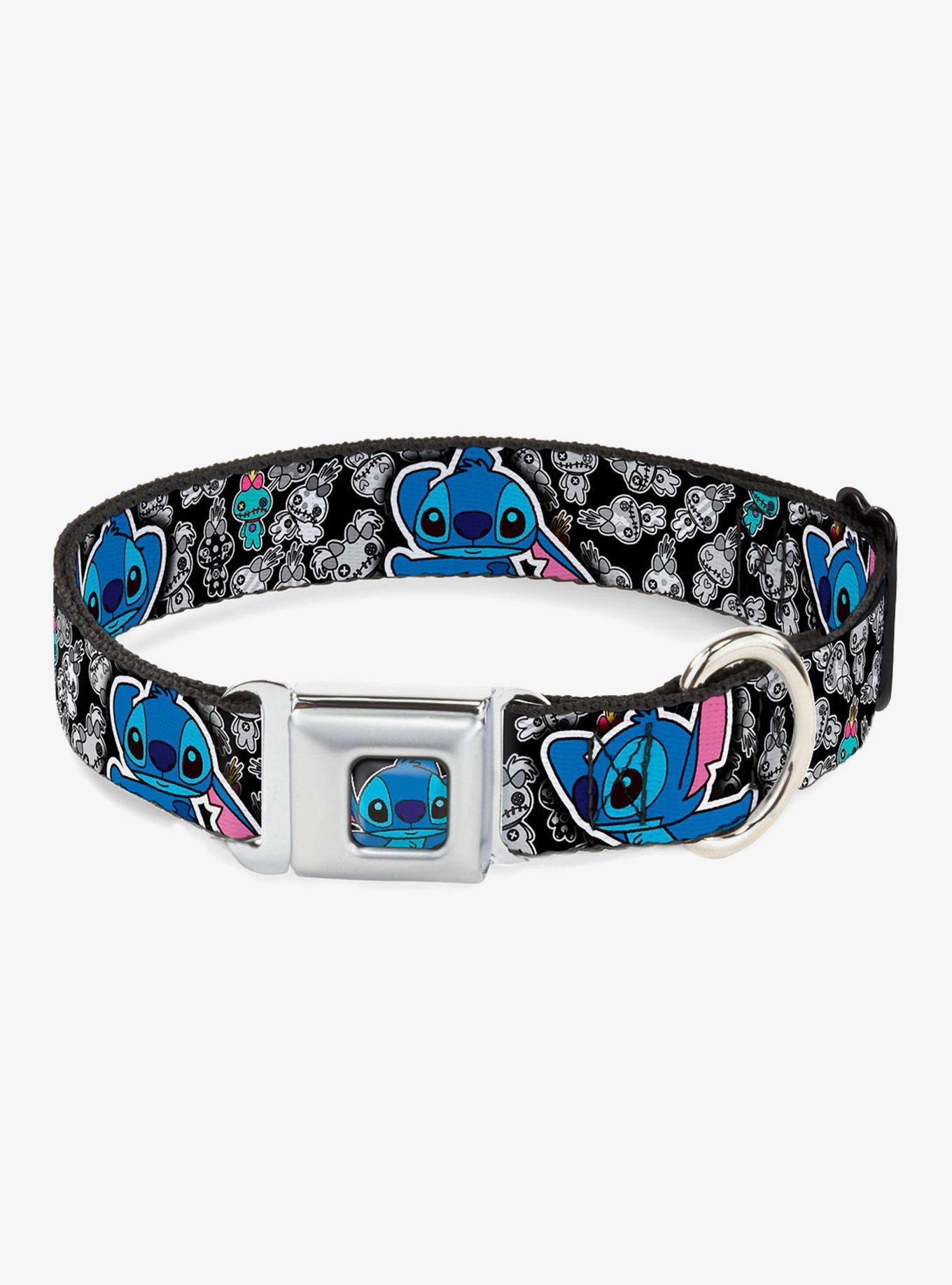 Disney Lilo & Stitch Poses Mini Scrump Scattered Seatbelt Buckle Dog ...
