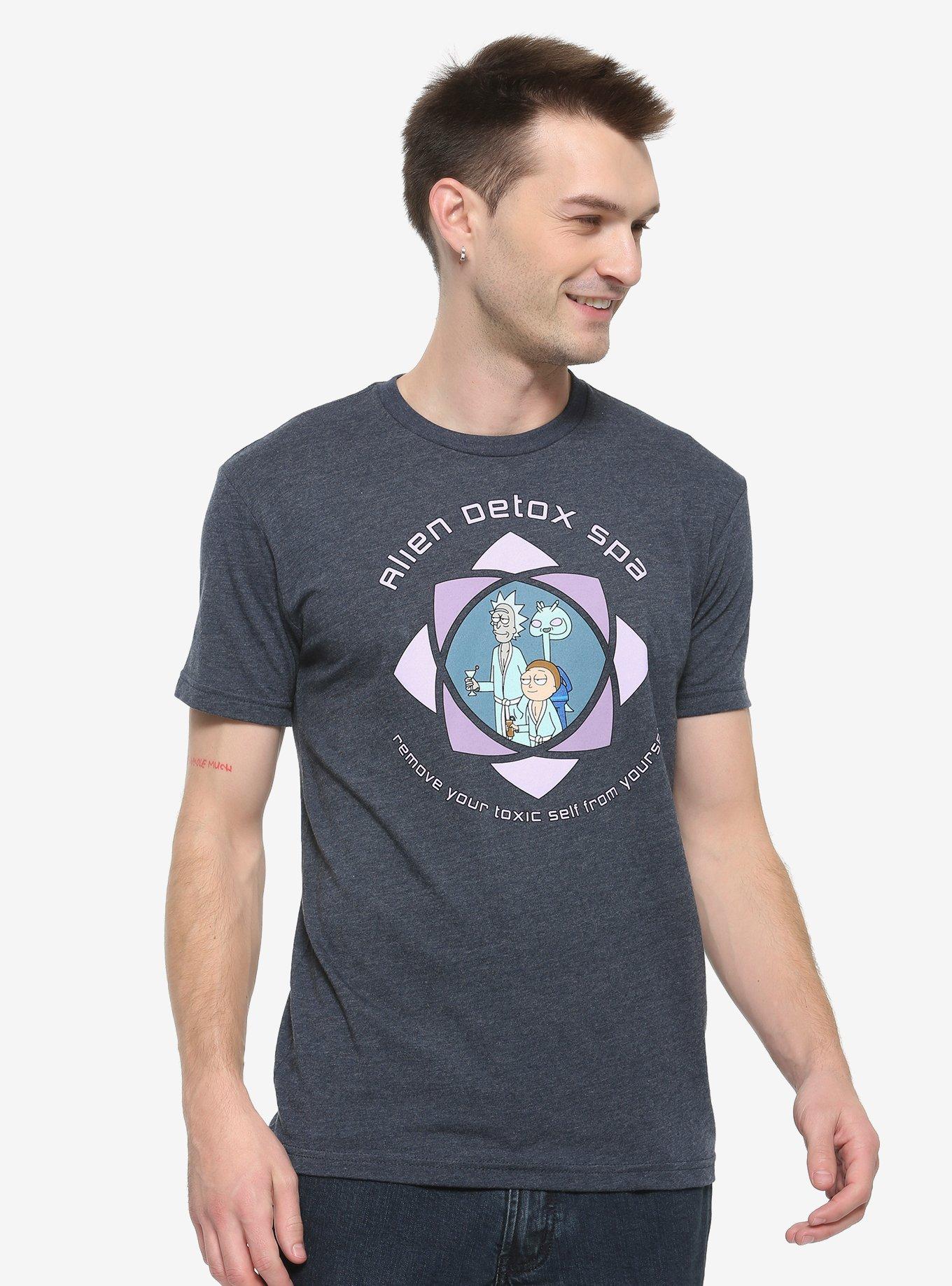 Rick and Morty Alien Detox Spa T-Shirt | BoxLunch