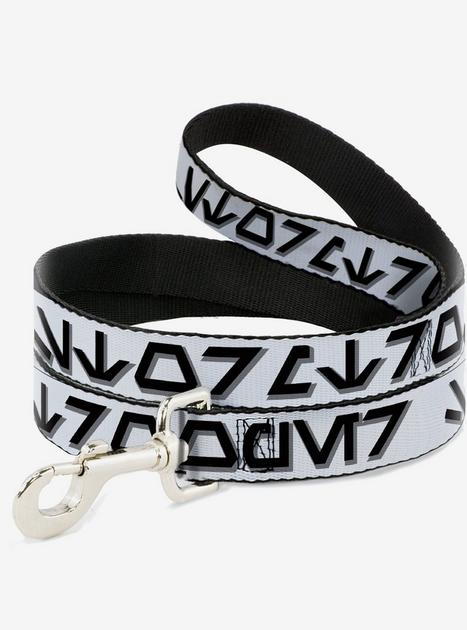 Star Wars Aurebesh Stormtrooper White Gray Black Dog Leash 6 Ft | BoxLunch