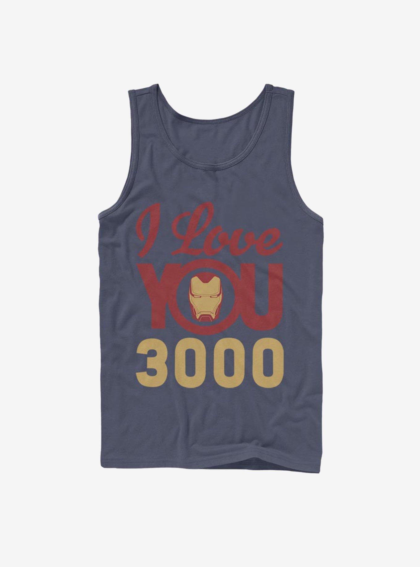 Marvel Avengers: Endgame Iron Man 3000 Icon Face Tank - BLUE | Hot Topic