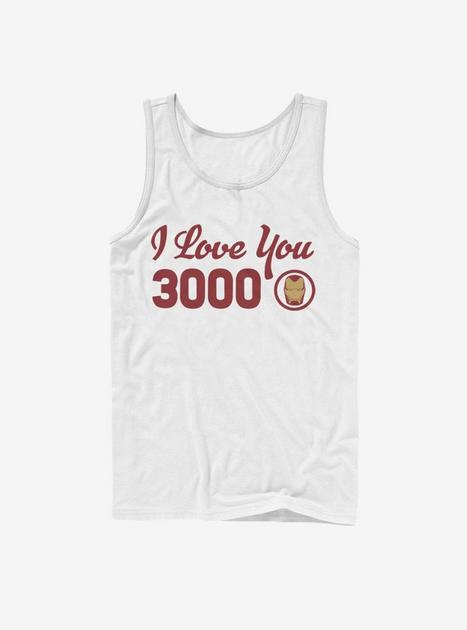 Marvel Avengers: Endgame Iron Man I Love You Icon Tank - WHITE | Hot Topic