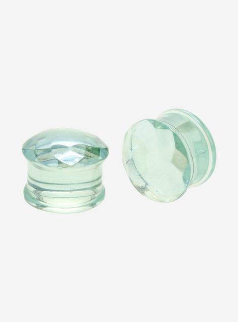 Glass Multifaceted Plug 2 Pack | Hot Topic