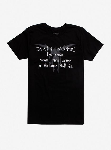 Death Note Spell T-Shirt | Hot Topic