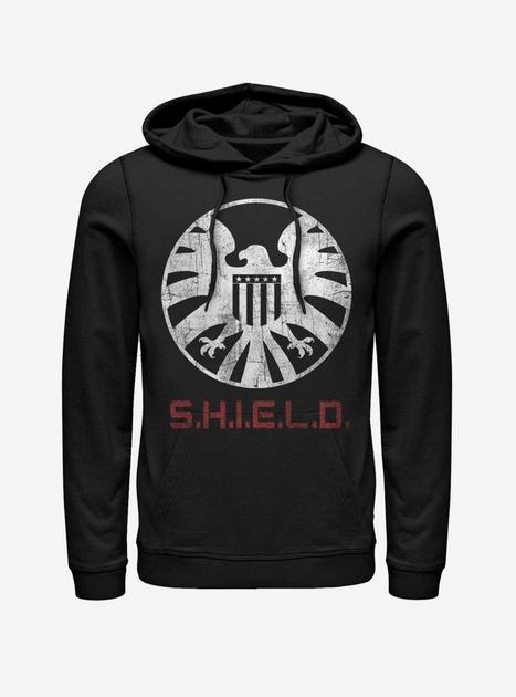 Marvel Avengers Shield Branding Hoodie - BLACK | Hot Topic