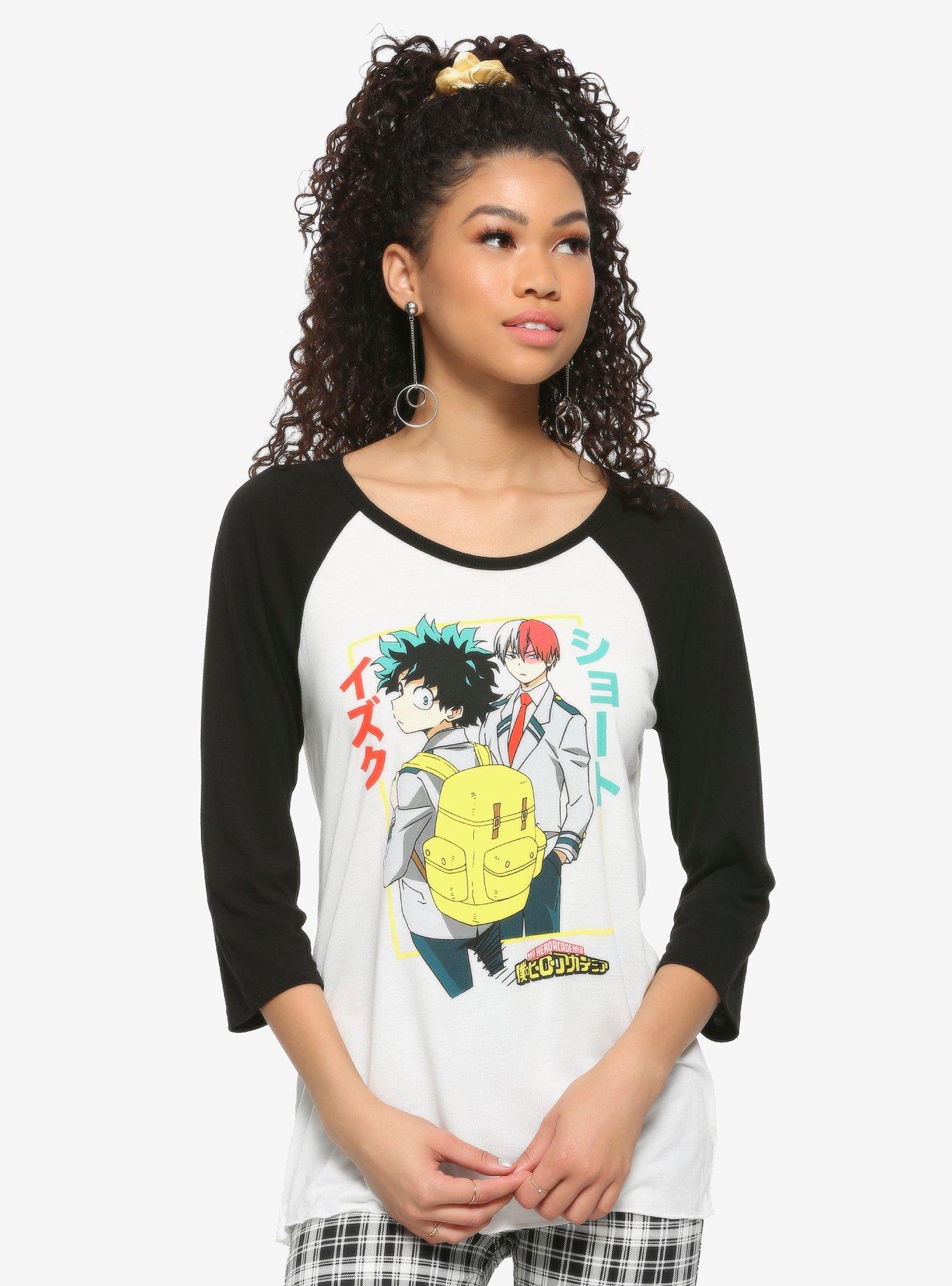 My Hero Academia Izuki & Shoto School Uniform Girls Raglan | Hot Topic