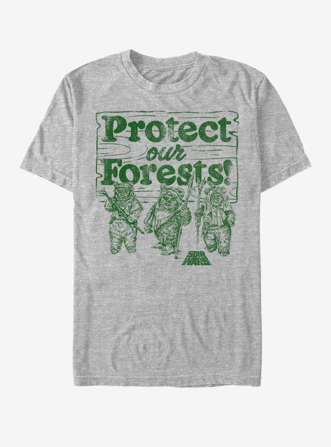 Star Wars Protect Our Forests T-Shirt - GREY | Hot Topic