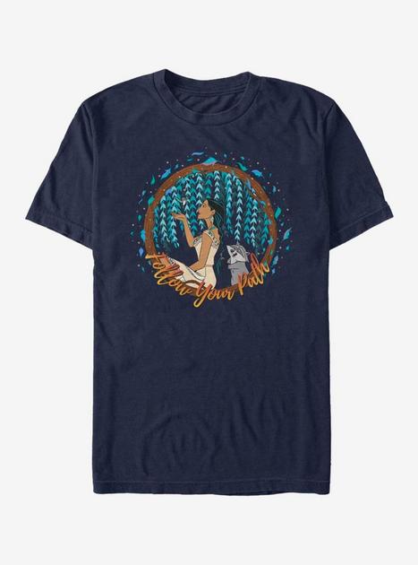 Disney Pocahontas Meeko And Pocahontas T-Shirt - BLUE | BoxLunch