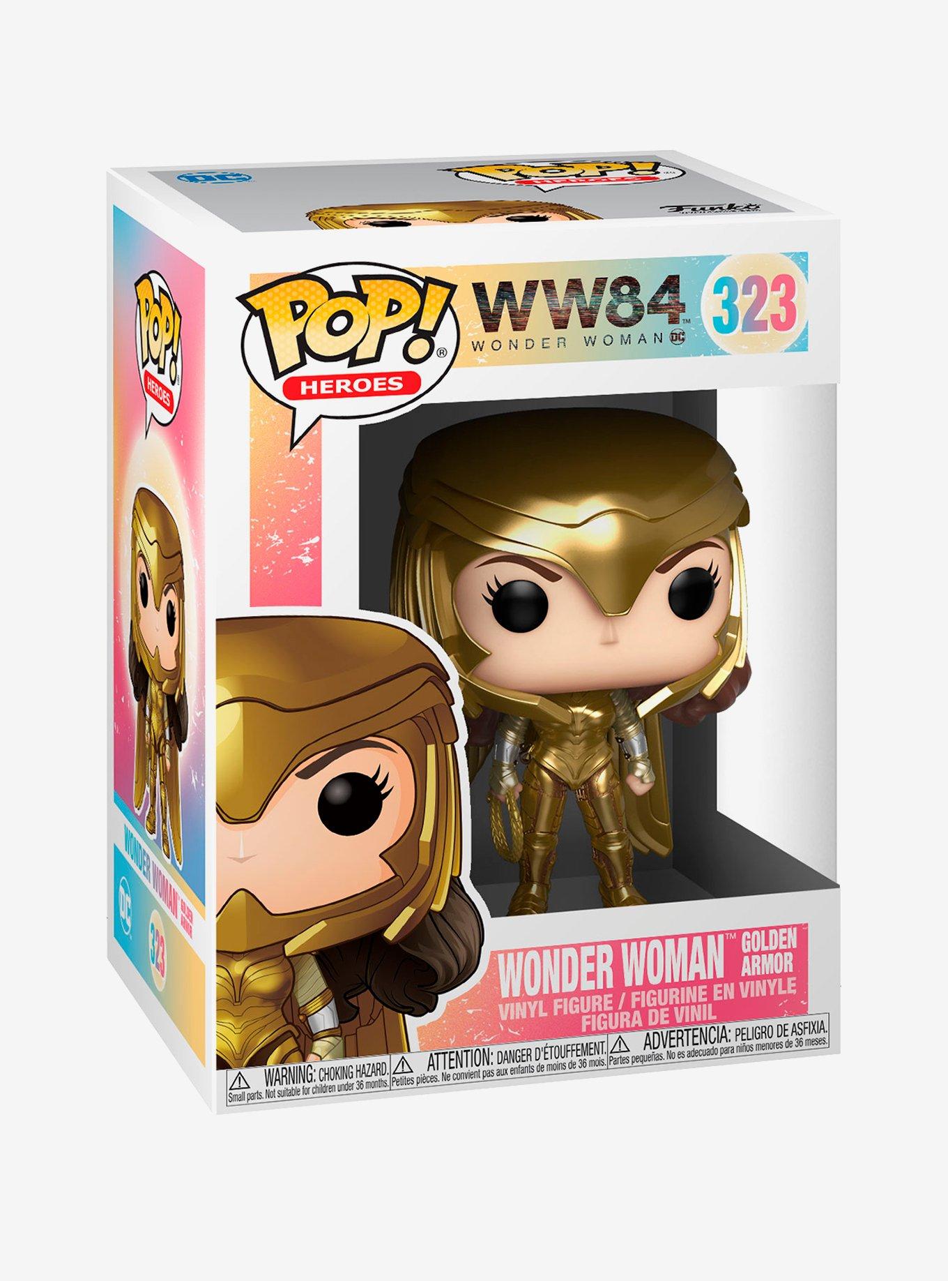 Funko DC Comics Wonder Woman 1984 Pop! Wonder Woman Golden Armor ...