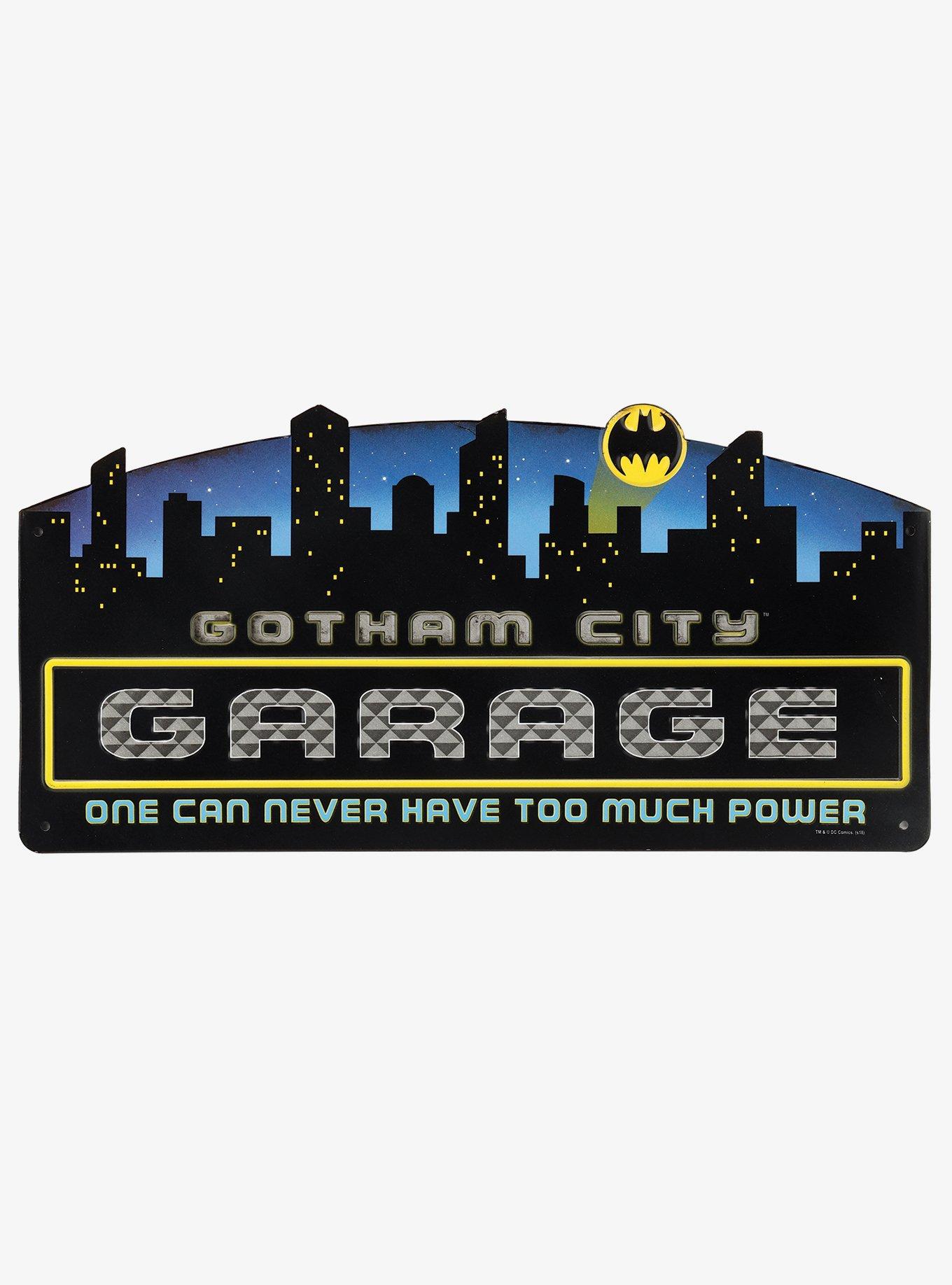 DC Comics Gotham City Garage Metal Sign | Hot Topic