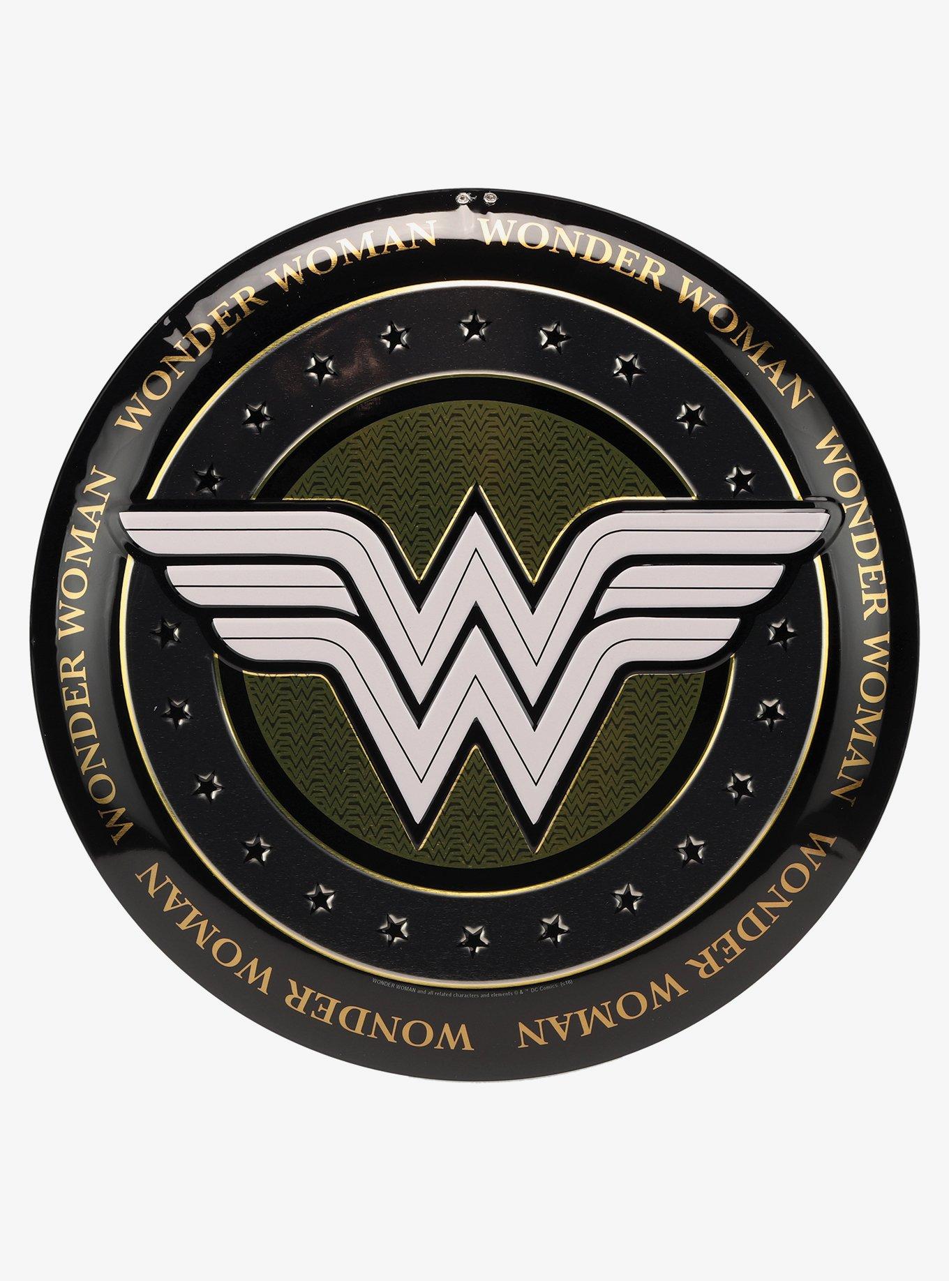 DC Comics Wonder Woman Embossed Button Sign | Hot Topic