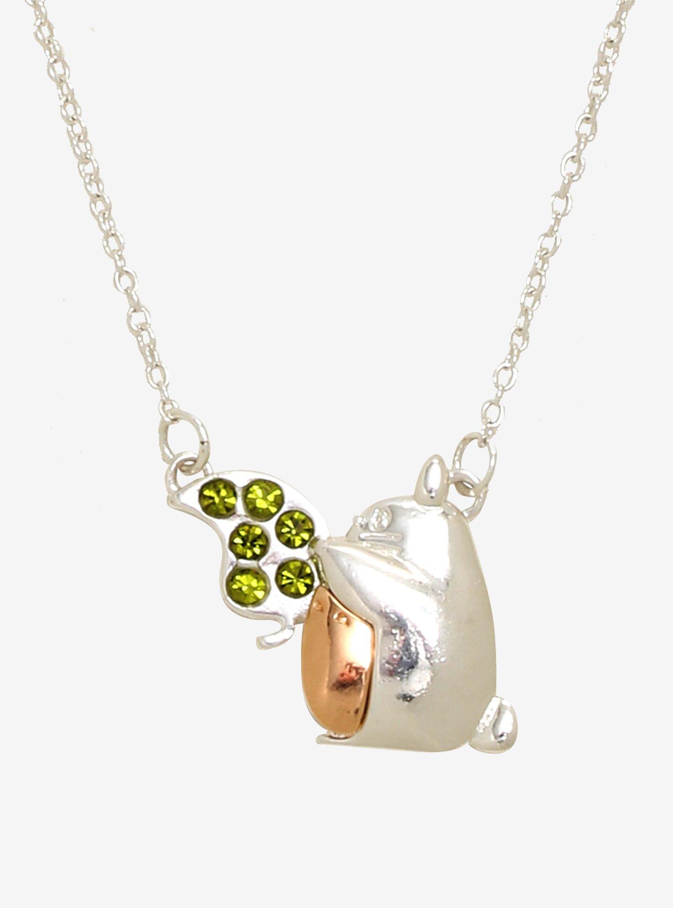 Studio Ghibli My Neighbor Totoro Green Stone Leaf Necklace | Hot Topic