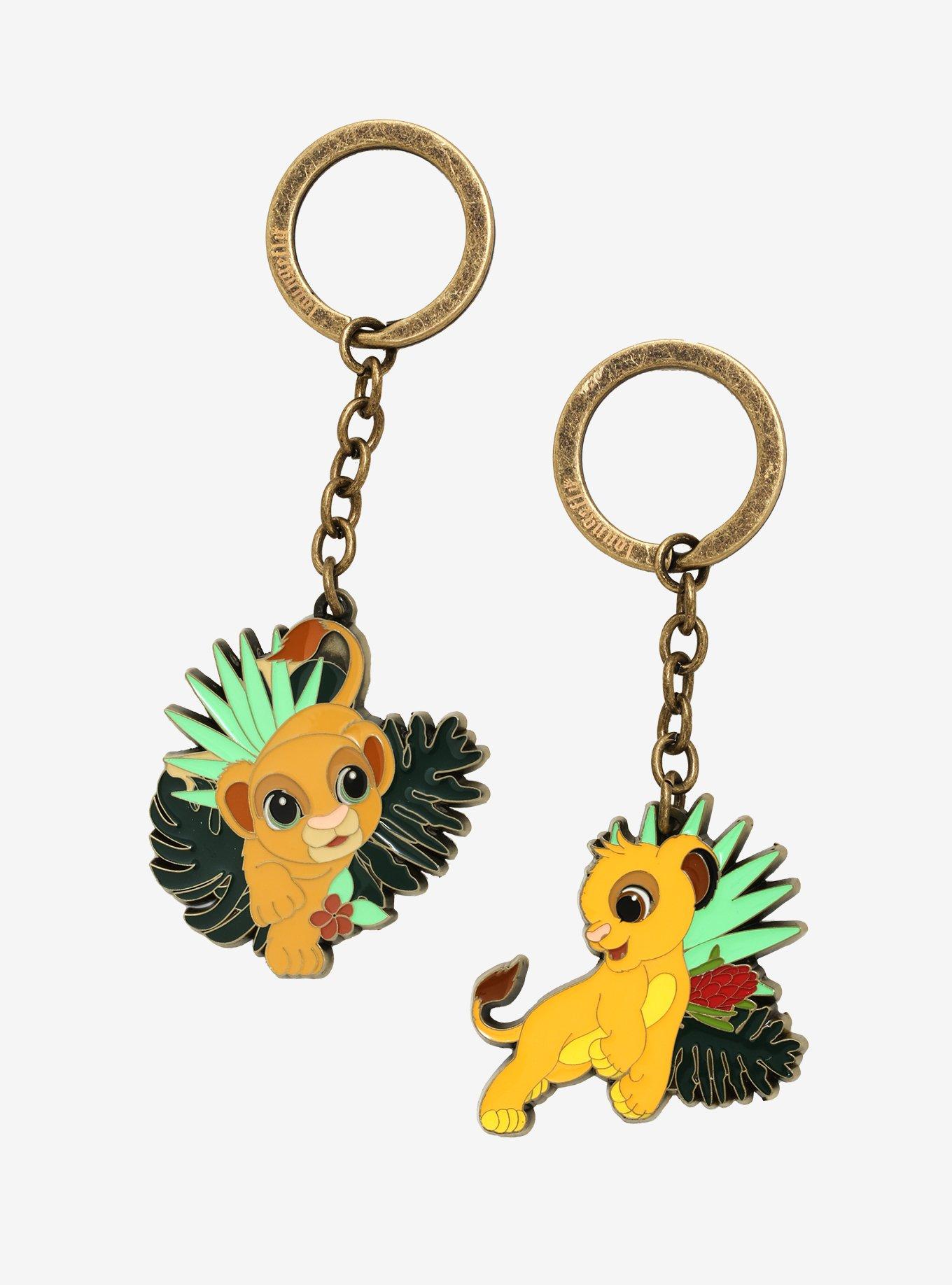 Loungefly Disney The Lion King Tropical Simba & Nala Keychain Set ...