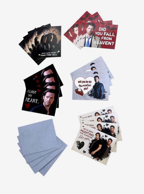 Supernatural Valentine Note Card Set | Hot Topic