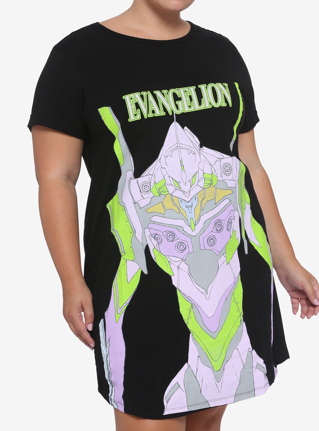 Neon Genesis Evangelion Eva Unit-01 T-Shirt Dress Plus Size | Hot Topic