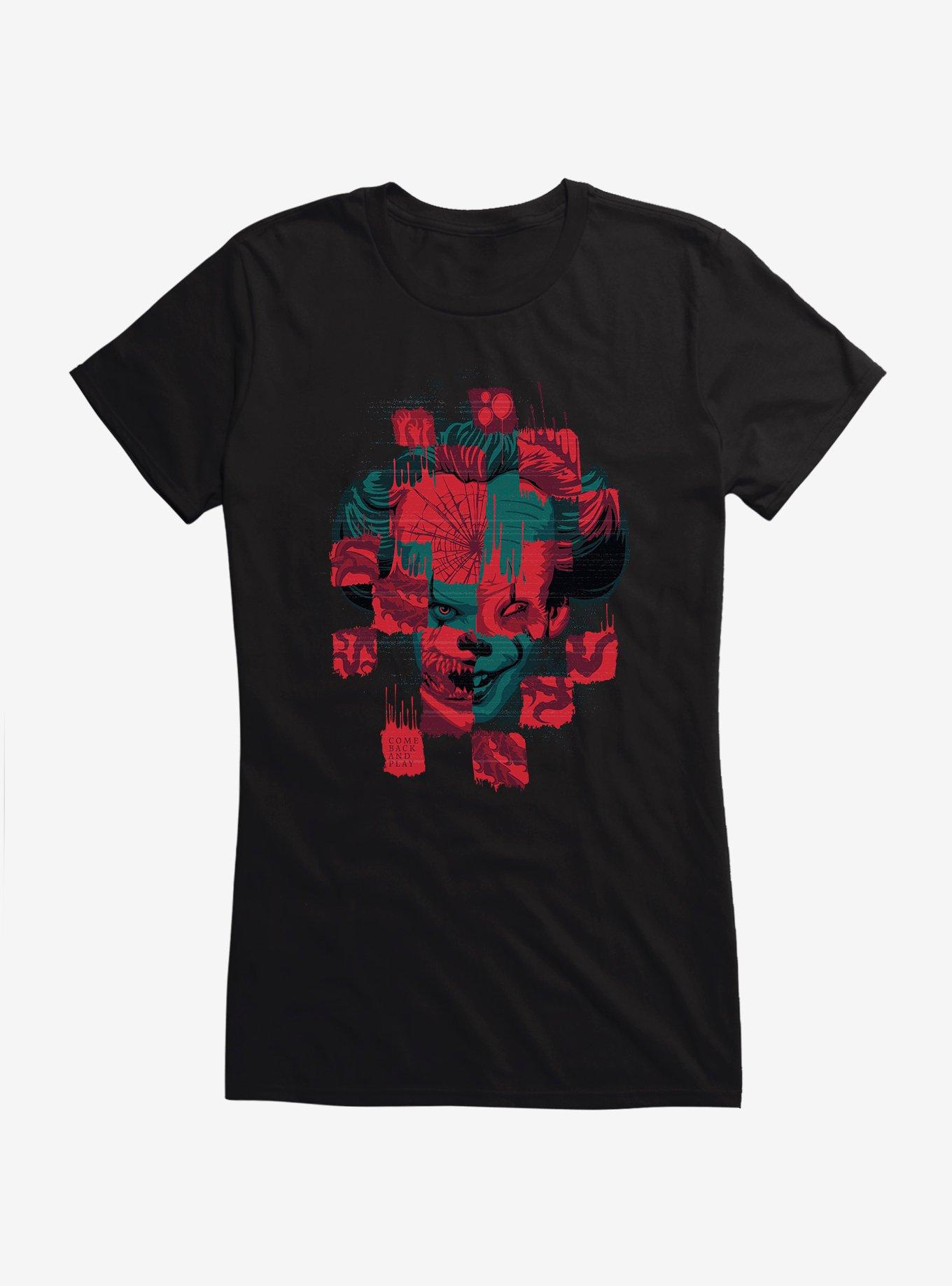 Boxlunch IT Chapter Two Pennywise Static Outline Womens T-Shirt ...