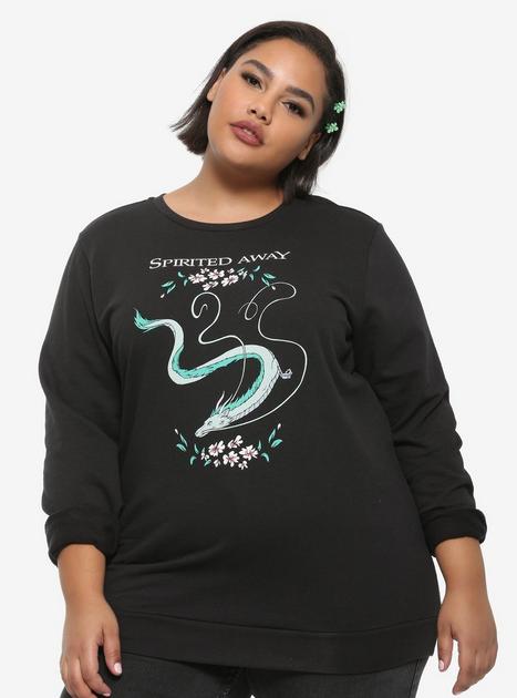 Studio Ghibli Spirited Away Haku Floral Girls Sweatshirt Plus Size ...