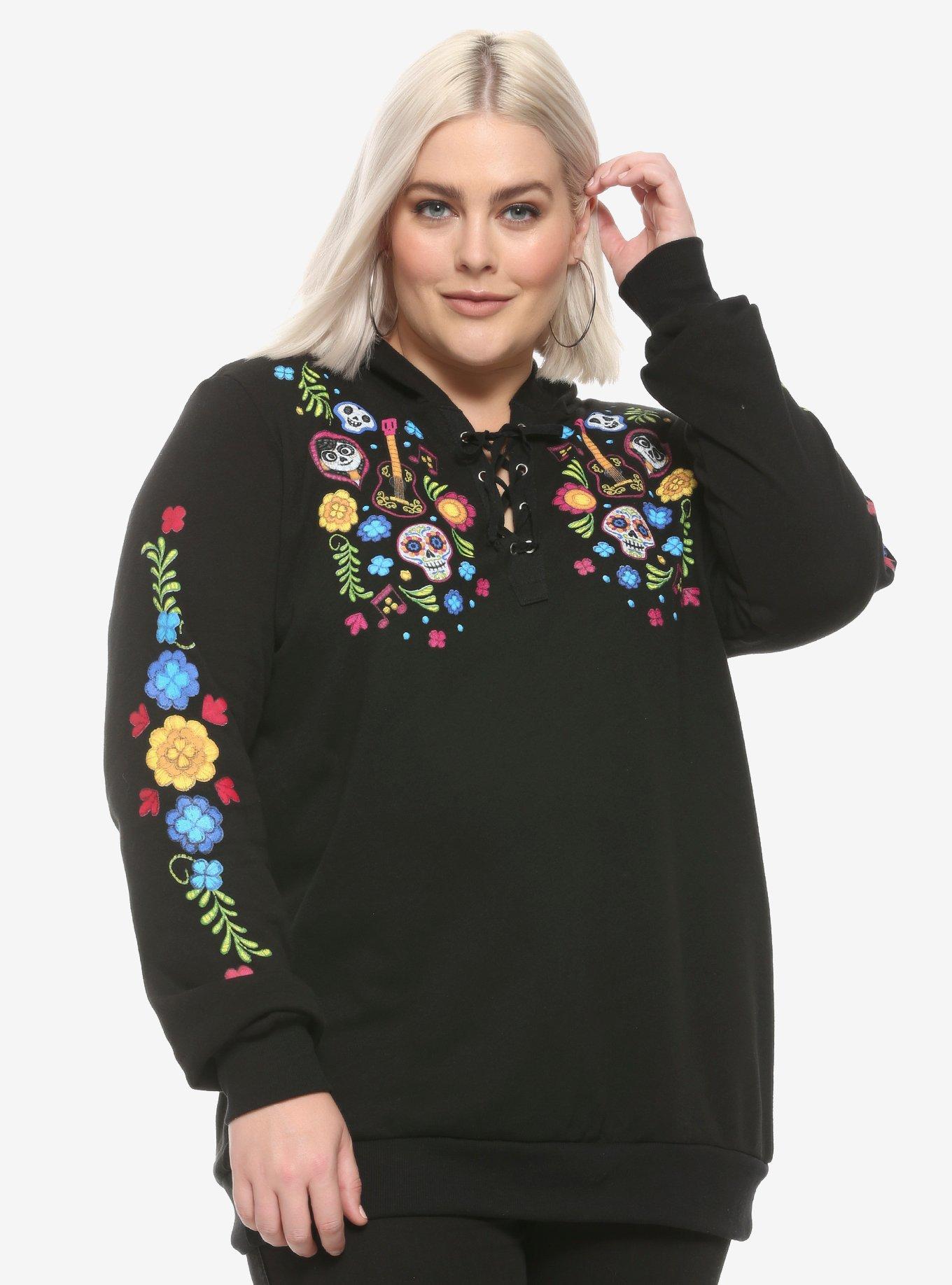 Disney Pixar Coco Lace-Up Girls Hoodie Plus Size | Hot Topic
