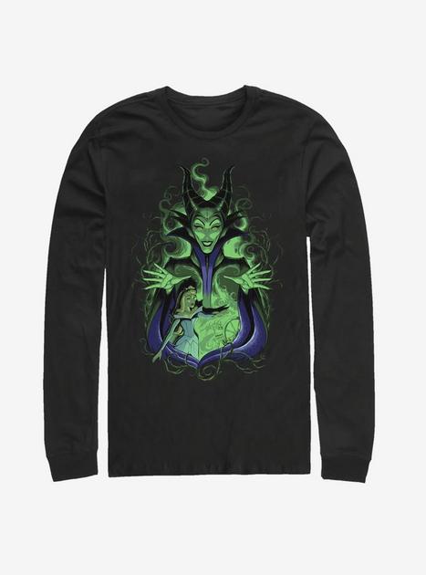 Disney Sleeping Beauty Maleficent Touch The Spindle Long-Sleeve T-Shirt ...