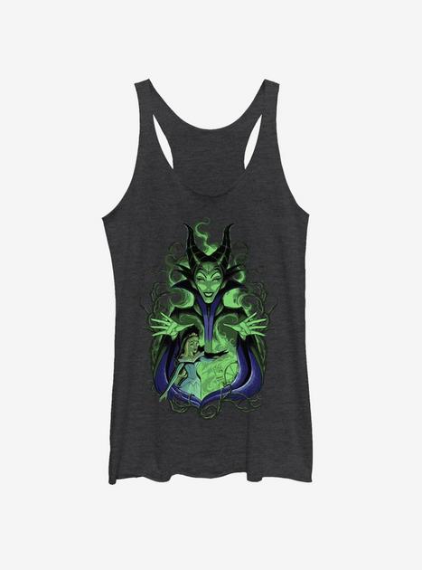 Disney Sleeping Beauty Maleficent Touch The Spindle Womens Tank Top ...
