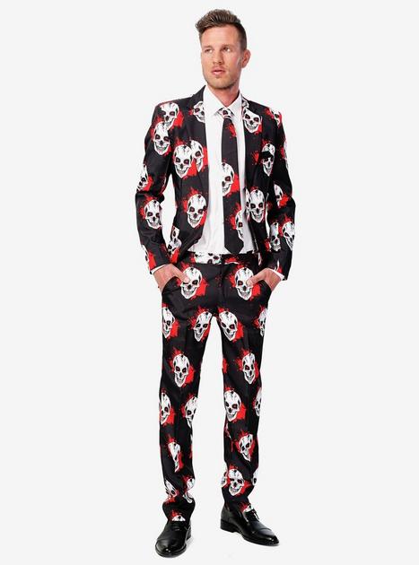 Suitmeister Men's Skulls Blood Halloween Suit | Hot Topic
