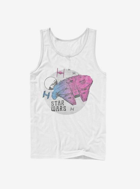 Star Wars Episode IX The Rise Of Skywalker Neon Ship Tank - WHITE | Hot ...