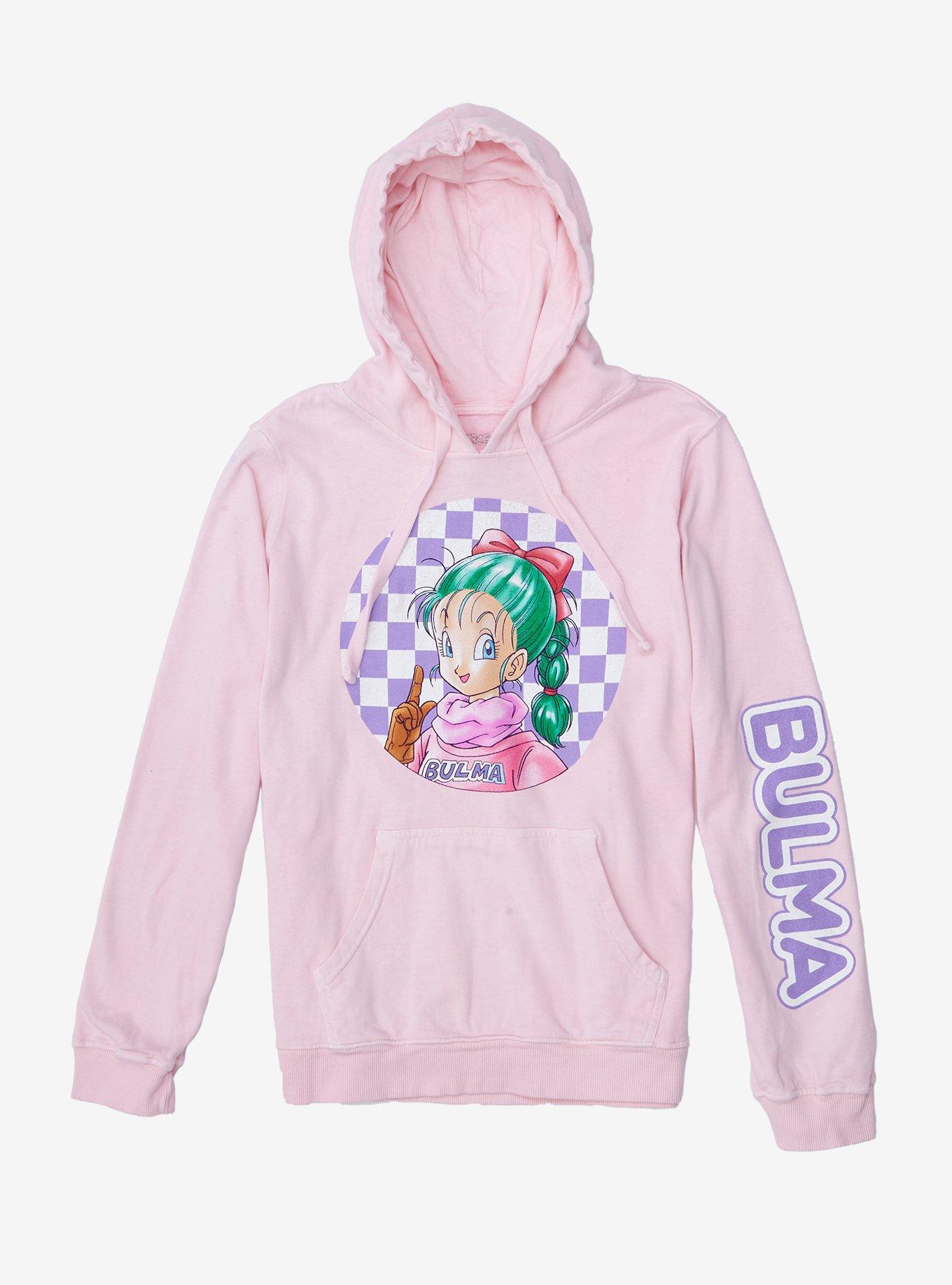 Dragon Ball Z Bulma Girls Pink Hoodie Plus Size | Hot Topic