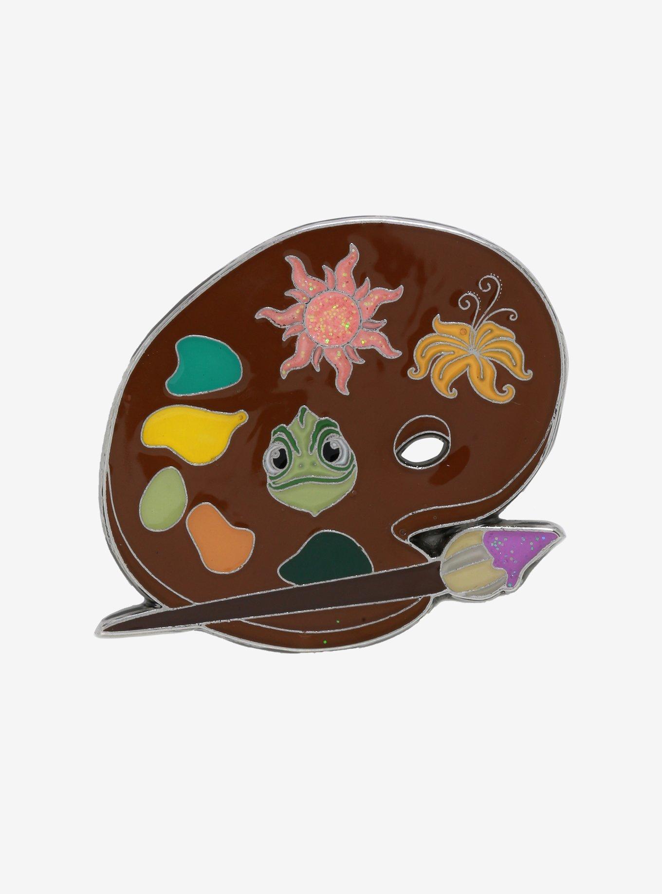 Loungefly Disney Princess Pascal Paint Palette Enamel Pin | Hot Topic
