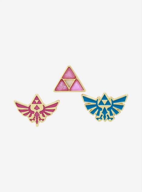 The Legend Of Zelda Icon Enamel Pin Set | Hot Topic