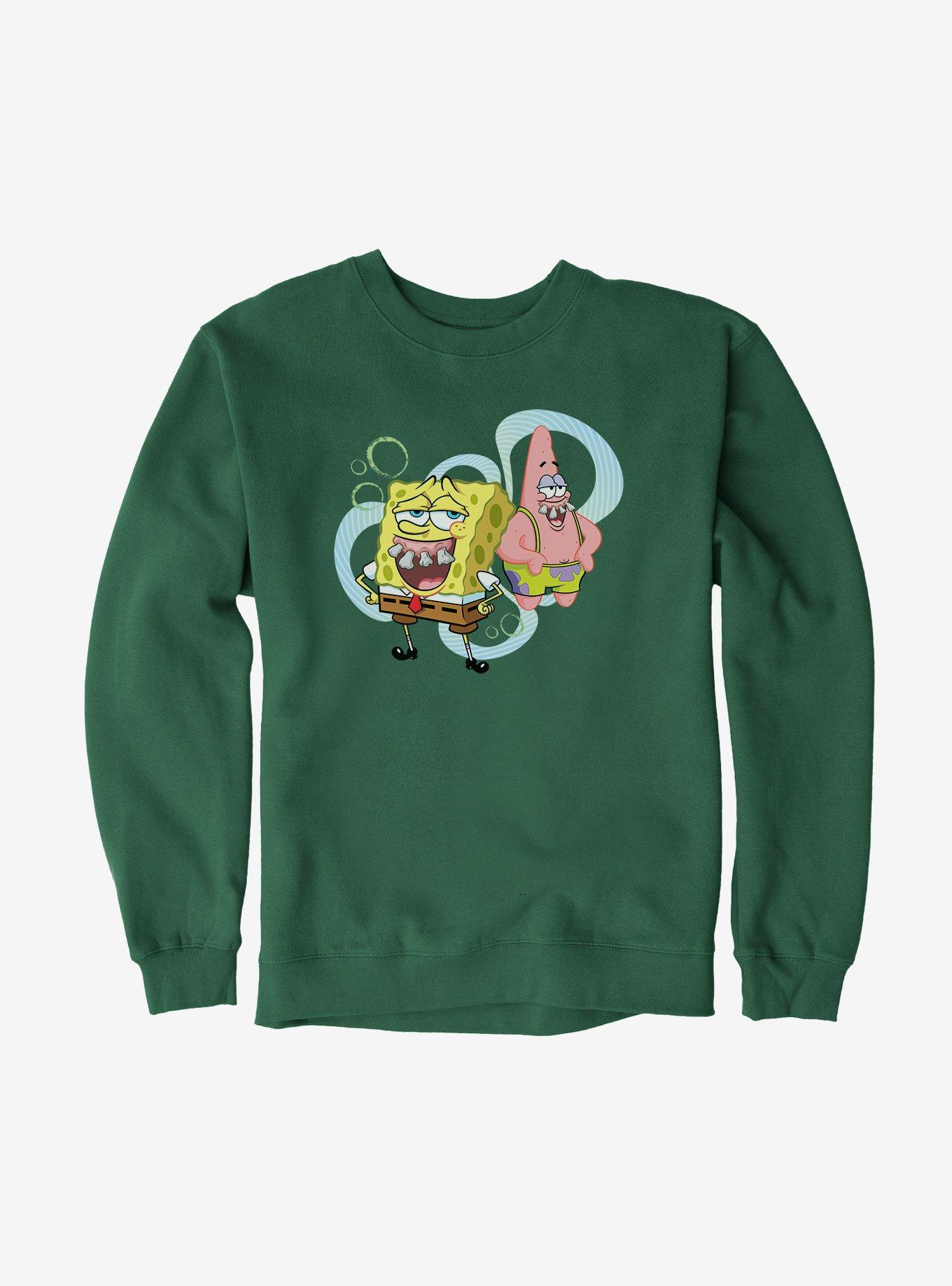 SpongeBob SquarePants Fake Teeth SpongeBob Patrick Sweatshirt | Hot Topic