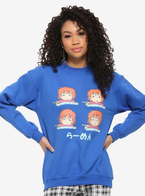 Studio Ghibli Ponyo Sleepy Ramen Girls Sweatshirt | Hot Topic