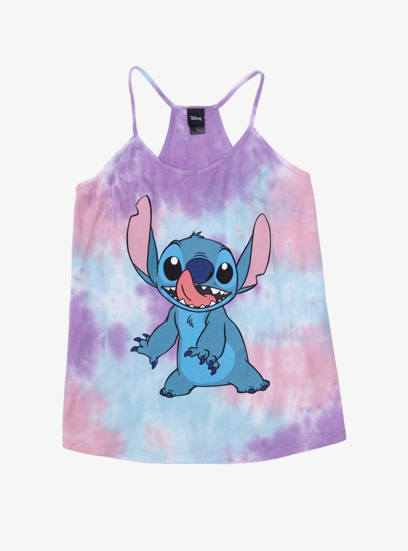 Disney Lilo & Stitch Tie-Dye Stitch Shark Bite Girls Tank Top | Hot Topic
