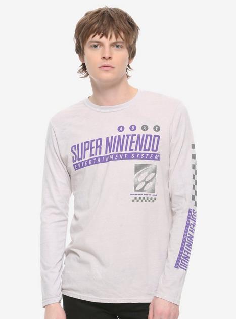 Super Nintendo Entertainment System Long Sleeve T-Shirt - BoxLunch ...