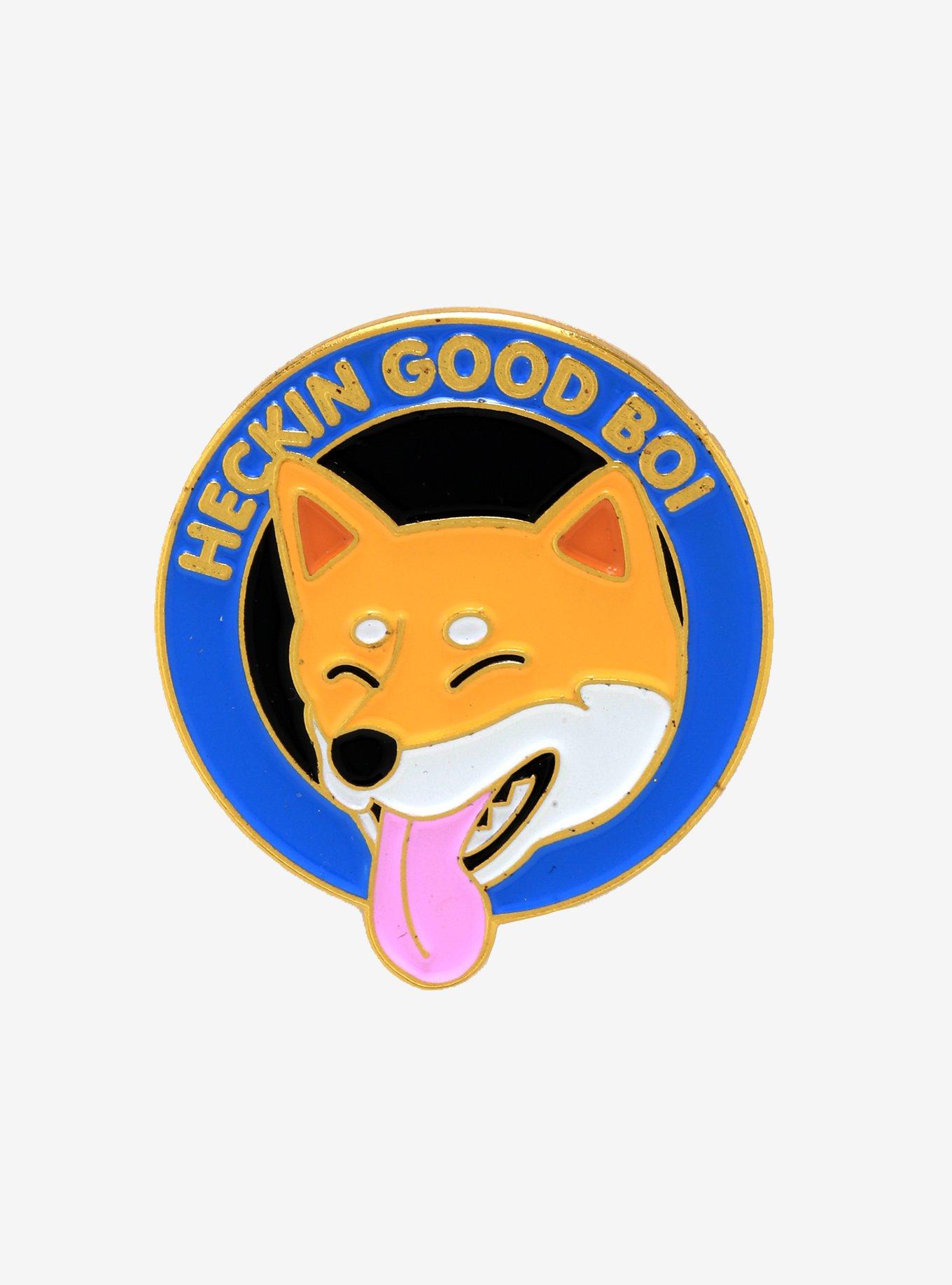 Heckin' Good Boi Shiba Inu Enamel Pin | Hot Topic