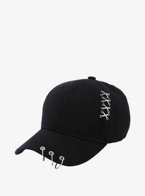 Hoop Pierced Black Dad Cap | Hot Topic